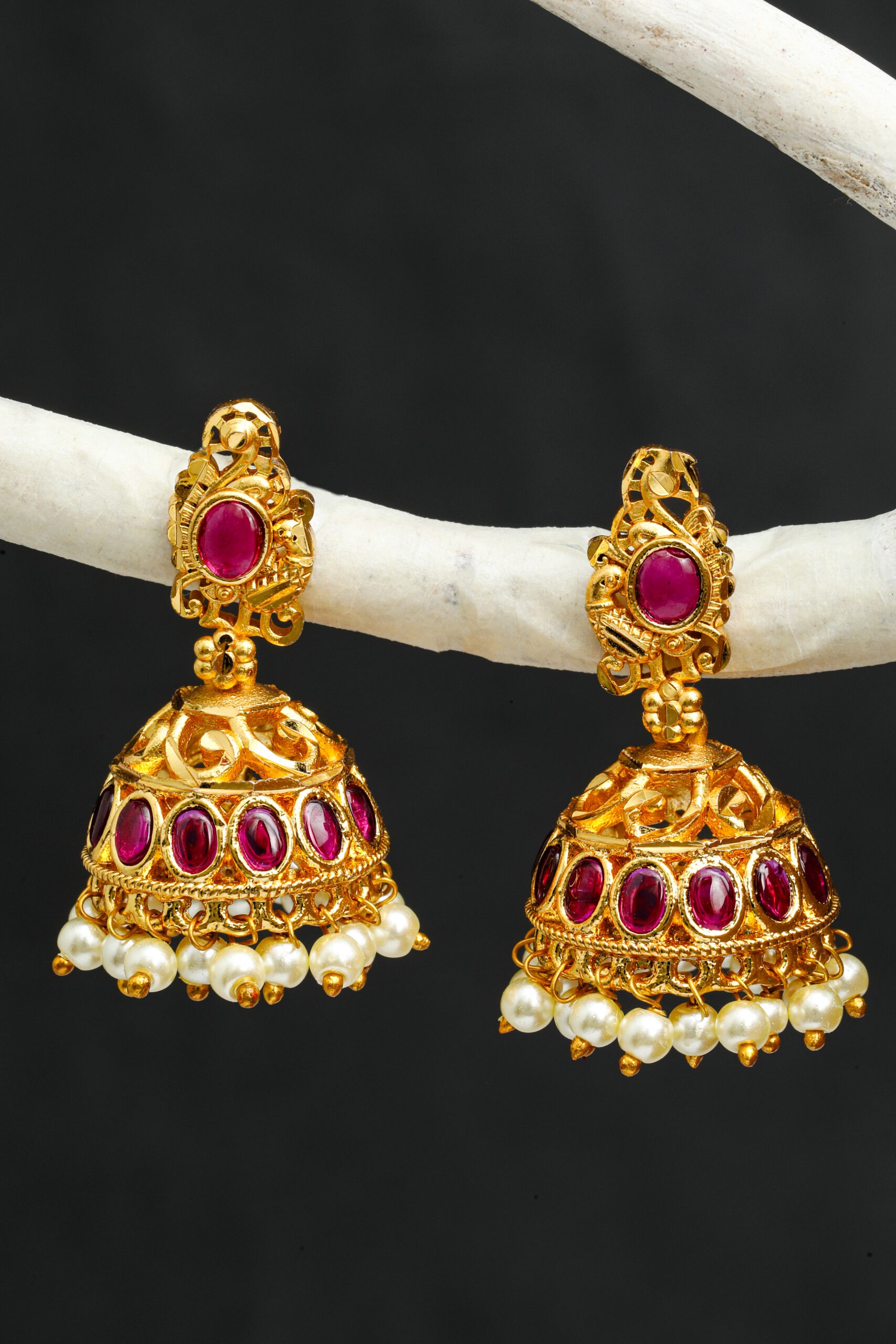 Earrings one gram gold jewellery store